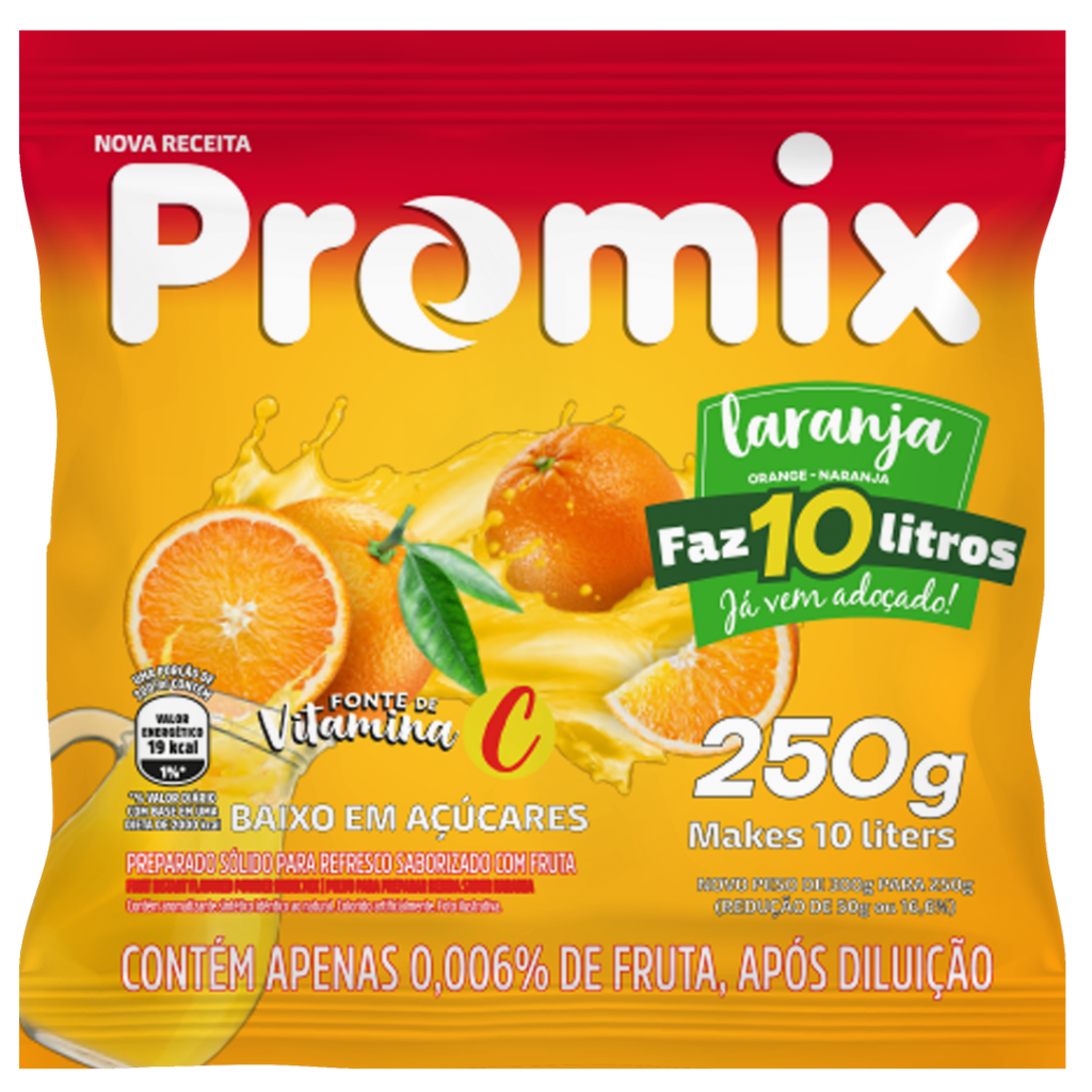 PROMIX 10L - 250g LARANJA | Refrescos Promix