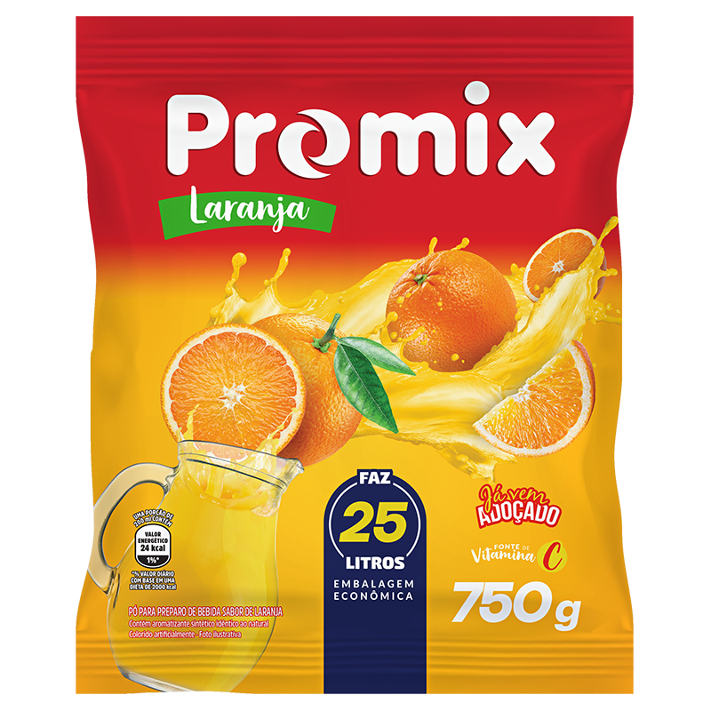 PROMIX 25L - 750g LARANJA - Promix